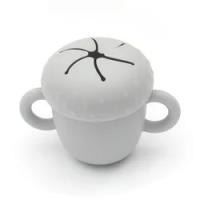 China Bpa Free 	Newborn Feeding Set Reusable Baby Training Silicone Snack Catcher Cup for sale