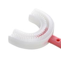 China Wholesale Trend 360 Kids U Shape Toothbrush Kids Manual Toothbrush U-shape Baby Silicone Toothbrush for sale