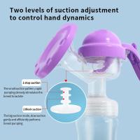 China Food Grade BPA Free Customized Manual Breast Pump Factory OEM Custom Baby Feeding Manual Breast Milk Feed Pump for sale