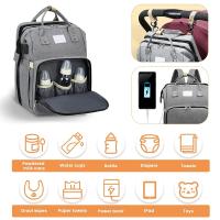 China New Arrival Folding Waterproof Maternity Handbag Stroller Baby Nappy Bag Bed Backpack Diaper Bag With Bassinet for sale