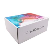 China Printed Corrugated Lightweight Shipping Boxes Folding Custom Logo for sale