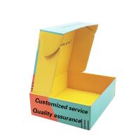 China Full Color Printed Kraft Paper Corrugated Packaging Box For Shipping Clothing for sale