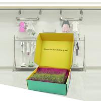 China Full Color Printed Kraft Paper Corrugated Packaging Box For Shipping Clothing for sale