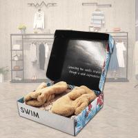 China Corrugated Mailer Boxes Clothes Swimsuit Packing Box Custom Logo Printed for sale