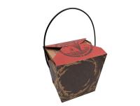 China Disposable Food Packaging Box Kraft Paper Fast Food Takeaway Boxes for sale