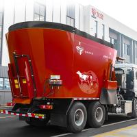China 21 m³ Capacity Dual-Auger Truck-Mounted TMR Feed Mixer with NM400 Steel for Large Livestock Ranches for sale