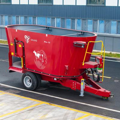 China Single Auger TMR Mixer Machine With Double Weight Chassis High Durability for sale