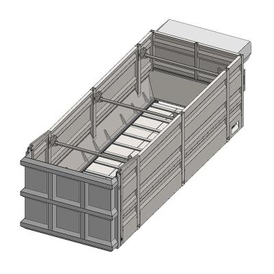 China Low Maintenance 20m³ Silage Transfer Wagon With Silage Transport And Feeding for sale