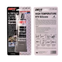 China Black High Temperature Resistance RTV Silicone Sealant Gasket Maker with Acetoxy Neutral Curing for Multi-Surface Adhesion for sale
