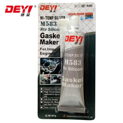 China DY-M583 High Temperature Resistant RTV Silicone Sealant Oil and Water Resistant Quick Curing Gasket Maker for sale