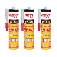 China Flexible & Waterproof Construction Adhesive – DEYI DY-G60 Strong Bonding No More Nails Glue for Mirrors & Wall Panels for sale