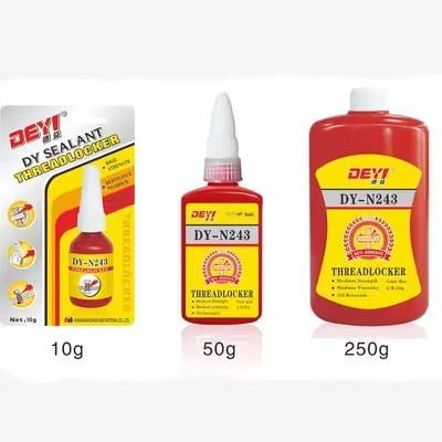 China DEYI DY-N243 Easy Disassembly Threadlocker - High Temp & Oil Resistant Adhesive for Stainless Steel & Inactive Metals for sale