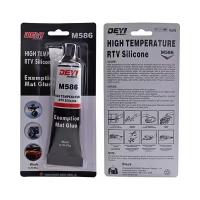 China Hi-Temp Black RTV Silicone Gasket Maker DEYI M586 Oil Resistant Adhesive Sealant for Engine for sale
