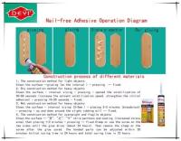 China OEM Factory Crystal Clear Woodworking Liquid Glue Nail-Free Mounting Adhesive for sale