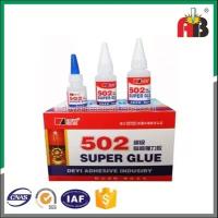 China Clear 502 Super Glue Instant Adhesive Strong Bonding Cyanoacrylate Glue For Metal Plastic Wood for sale