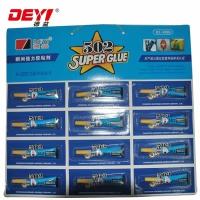 China Fast Drying Red Blue 502 Super Glue Strong Bonding Instant Adhesive Hardware Repair Glue for sale