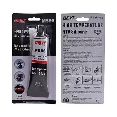 China Black RTV Silicone Sealant Adhesive Gasket Maker High Temp For Industrial Equipment for sale