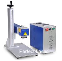 China 50Watt High Power Animal Ear Tag Laser Marking Machine / Fiber Laser Marker for sale