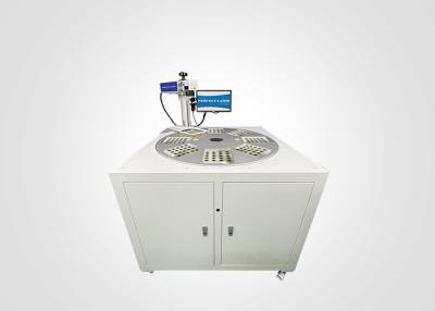 China Multi Station Fiber Laser Marking Machine 20w 30w 50w For Animal Ear Tags for sale