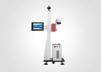 China 30W 50W PCB Plastic Cable Electric Wire Engraving Automatic Online Flying Fiber Laser Marking Machine for sale