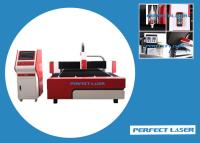 China Germany IPG Red Color Fiber Laser Cutting Machine , Precision metal laser cutter for sale