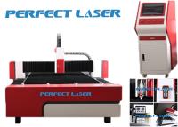China Germany IPG Red Color Fiber Laser Cutting Machine , Precision metal laser cutter for sale
