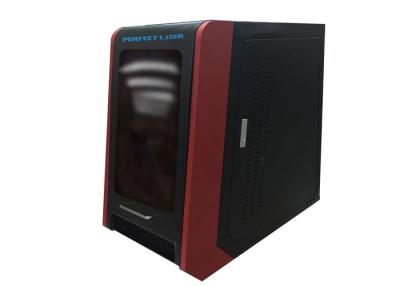 China Full Enclosed 10w / 20w fiber laser marking machine environmental friendly for sale