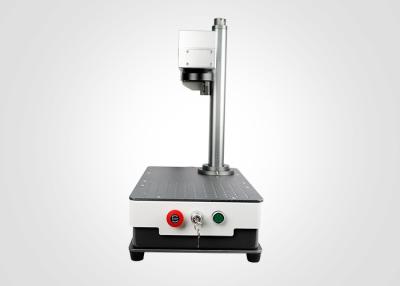 China Tabletop Mini Small Fiber Laser Marking Machine 20W 25W For Metal / Non Metal for sale