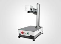 China Tabletop Mini Small Fiber Laser Marking Machine 20W 25W For Metal / Non Metal for sale