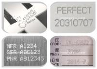 China Desktop Dot Peen Nameplate Flat Marking Machine For Metal Aluminum Alloys for sale