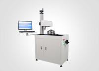 China Metal Flange Dot Pin Pneumatic Marking Machine 300mm Horizontal Rotary With Computer for sale