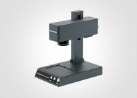 China Rotatable Automatic Laser Marking Engraving Machine Red And Blue Dual Light for sale