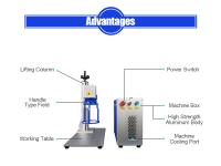 China Handheld Fiber Laser Marking Machine For Metal Stainless Steel Iron/Aluminum/Copper/Brass for sale