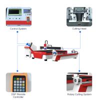 China 1000W 2000W Fiber Laser Cutting Machine For Metal Pipe And Iron Sheet for sale