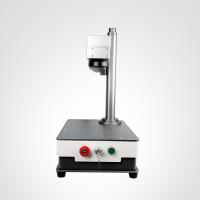 China Compact Small Desktop Fiber Laser Marking Machine for Metal & Hard Plastic for sale
