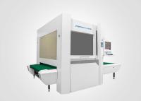China High Speed Denim CO2 Laser Engraving Machine 500w Servo Motor With Conveyor Belt for sale