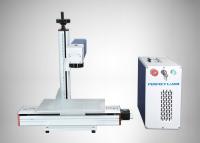 China High Speed Fiber Laser Marking Machine With Motorized X Axis , 3 Years Gurantee for sale