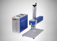 China 20W 30W 50W High Speed Desktop Metal Fiber Laser Marking Engraving Machine for sale