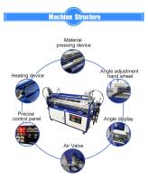 China Perfect Laser Acrylic PVC Plastic Sheet Automatic Single Tube Hot Heat Manual Bending Bender Machine for sale