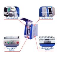 China Small Desktop Enclosed UV 3D Photo Crystal Glass Acrylic Inner Laser Engraving Engraver Machine with Standard Lens 100mm for sale