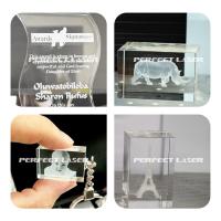 China Small Desktop Enclosed UV 3D Photo Crystal Glass Acrylic Inner Laser Engraving Engraver Machine with Standard Lens 100mm for sale