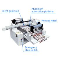 China Small Three-nozzle Acrylic Plastic Crystal Label Roll to Roll UV Flatbed Integrated Printing Machine for sale