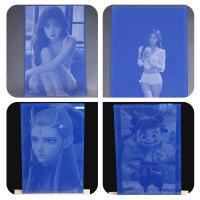 China 6040 Portable Desktop Hammer Painting Glass Painting Laser Engraving Machine for sale
