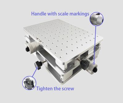 China Perfect Laser Aluminium XY-axis 2D Adjustable Mini Working Bench for Laser Marking Machine for sale