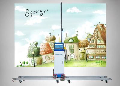 China Wall Printer Machine with Dual Print Heads Direct to Wall Inkjet Printer for Large Image Printing for sale
