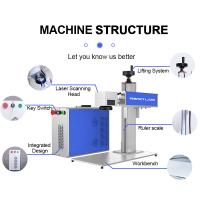 China 20W Desktop Fiber Laser Marking Machine for Metal Stainless Steel Aluminium for sale