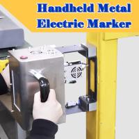 China High Quality LCD Touch Screen Control Portable Handheld Lithium Battery Dot Pin Metal Dot Peen Marking Machine for sale