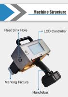 China High Quality LCD Touch Screen Control Portable Handheld Lithium Battery Dot Pin Metal Dot Peen Marking Machine for sale