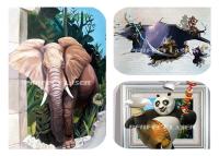 China CMYKW Photo Wall Printing Inkjet Machine 3D Vertical Paper Wall Mural Printer Photo Machine for sale