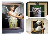 China Speed Adjustable Wall Sticker Machine High Precision Wireless Touching Screen Operation for sale